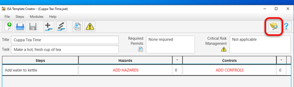 JSA Template Creator - JSA On The Go
