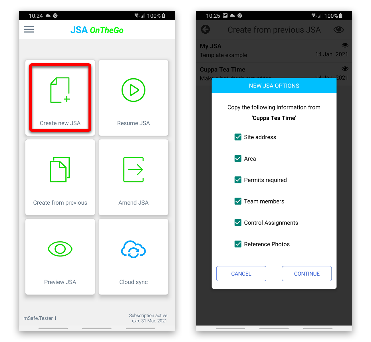 Time saving quick tips - JSA On The Go
